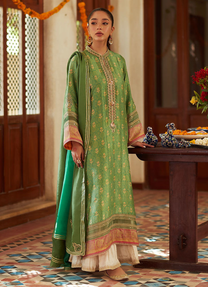 Rina green shirt and dupattaLuxury Designer Clothing | High-End Pret ...