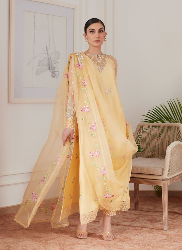 Cyrilla Pale Yellow Pants Only with Modern Styling | FTA