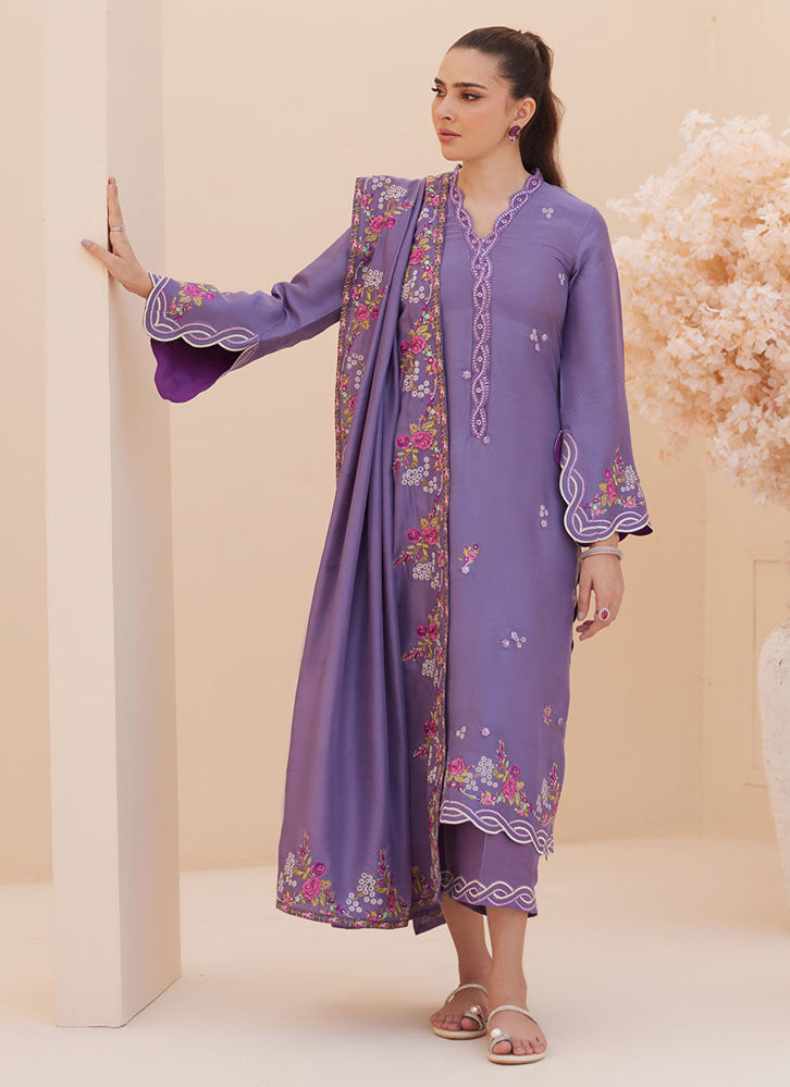 (Goldie Grape Silk Shirt and Dupatta )PANTS only | FTA