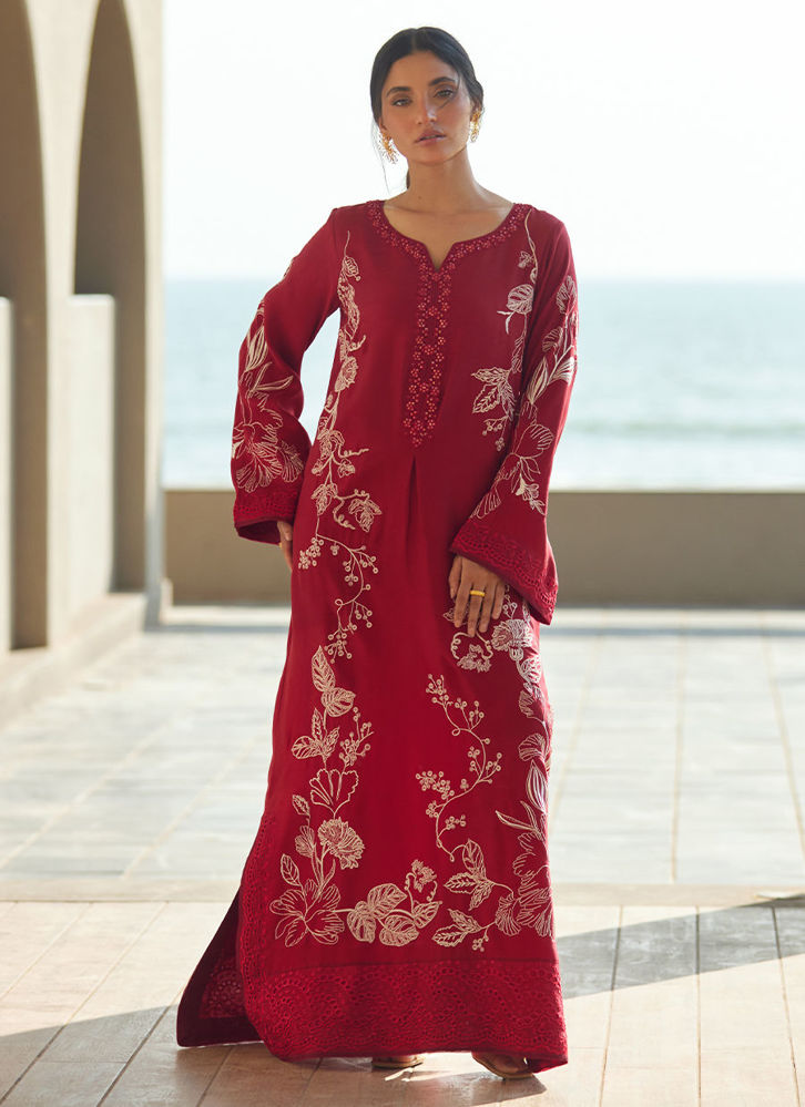 Siren Scarlett Silk Kaftan with Modern Styling