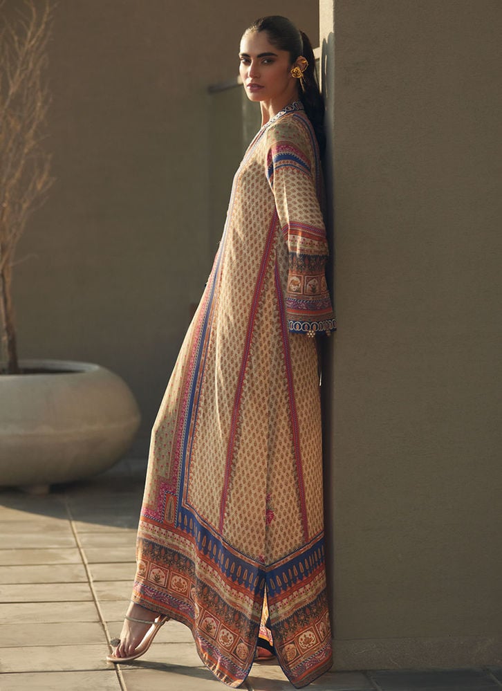 Sora Sand Crepe Kaftan with Timeless Appeal
